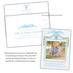 Editable Coordinating Envelope Addressing Digital File | Bow Envelope ...