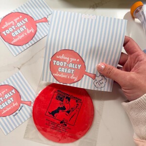 Whoopee Cushion Valentine Tag | Editable 3x3 Inches Digital Download ...