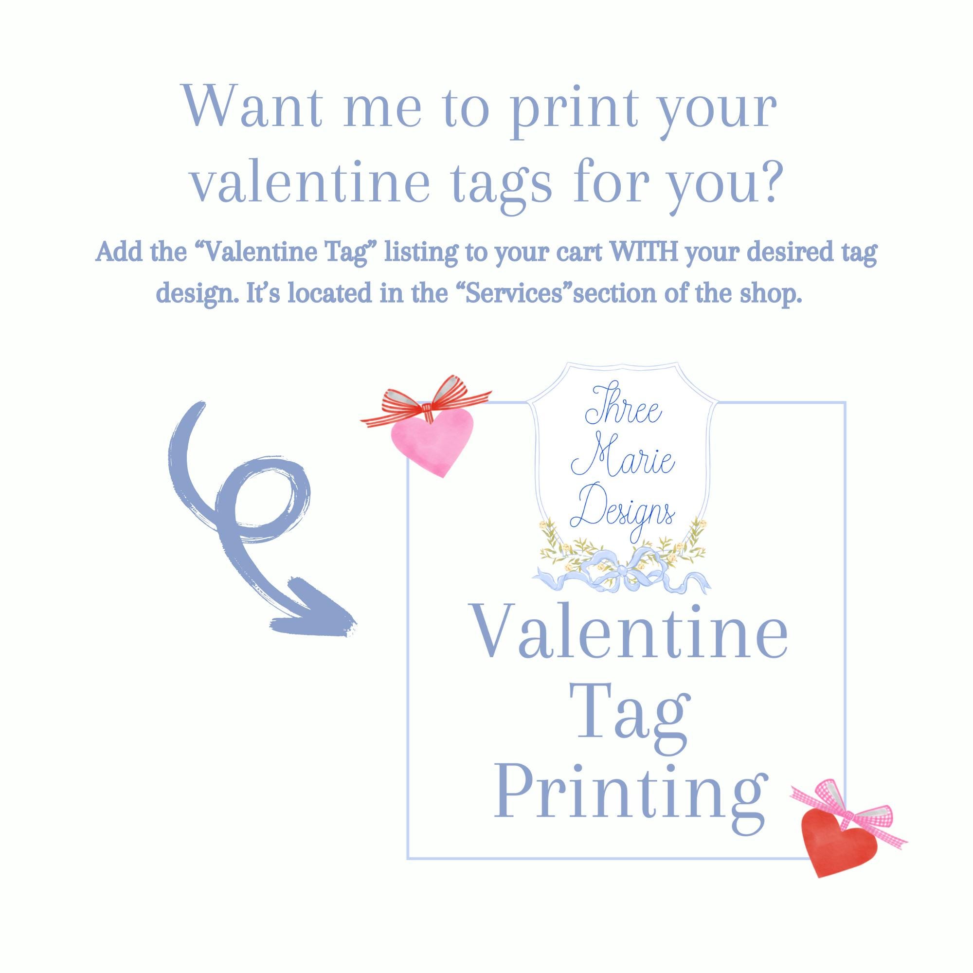 Spy Pen Invisible Ink Valentine Tag | 3x6 Inches Editable Digital ...