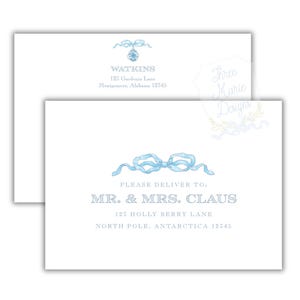 Editable Coordinating Envelope Addressing Digital File | Bow Envelope ...