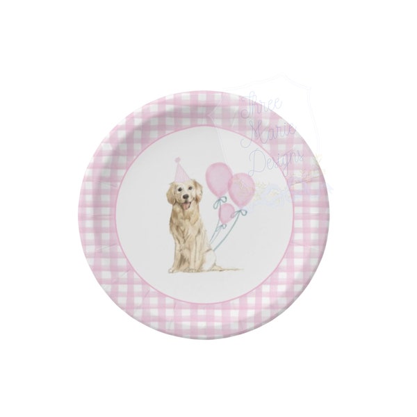 Puppy Dog Party Plates - Etsy