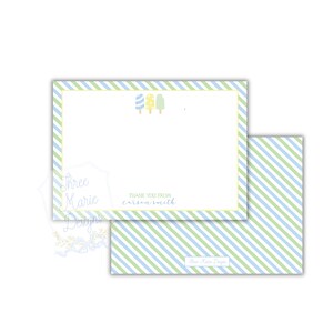 Editable Popsicle Stationery | Printable | TWO COOL Popsicle Party ...