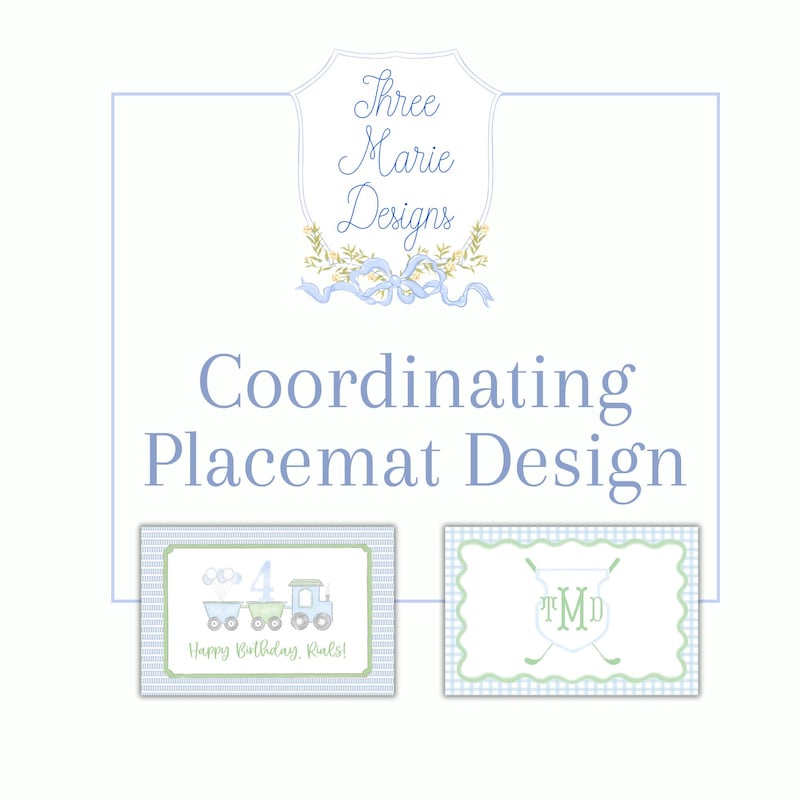 Custom Placemat Design - Etsy