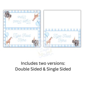 Printable Party Animals Food Tent Signage | Party Animal Food Signs ...