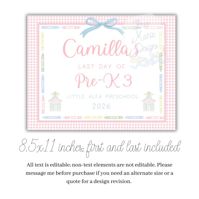 First Day of School Printable Sign | Pastel Pink Back to School Printed ...