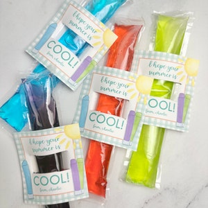 Have a COOL Summer Tag Popsicle Favor Tag Self-edit Summer Class Gift ...