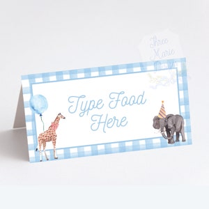 Printable Party Animals Food Tent Signage | Party Animal Food Signs ...