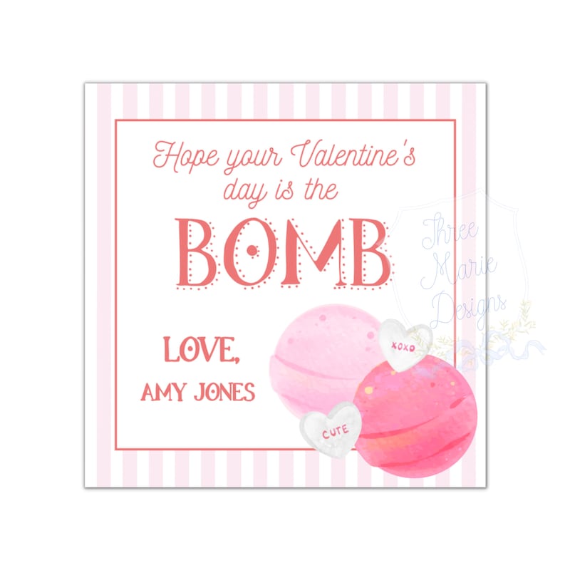 Bath Bomb Tag - Etsy