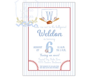 Grand Slam Birthday Invitation - Etsy