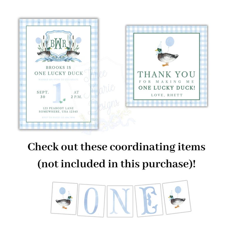 One Lucky Duck Birthday Milestone Sign | Mallard Duck Milestone Signage ...