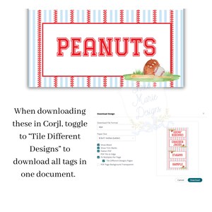 Baseball Food Tent Printable | Baseball Food Table Signage | Editable ...