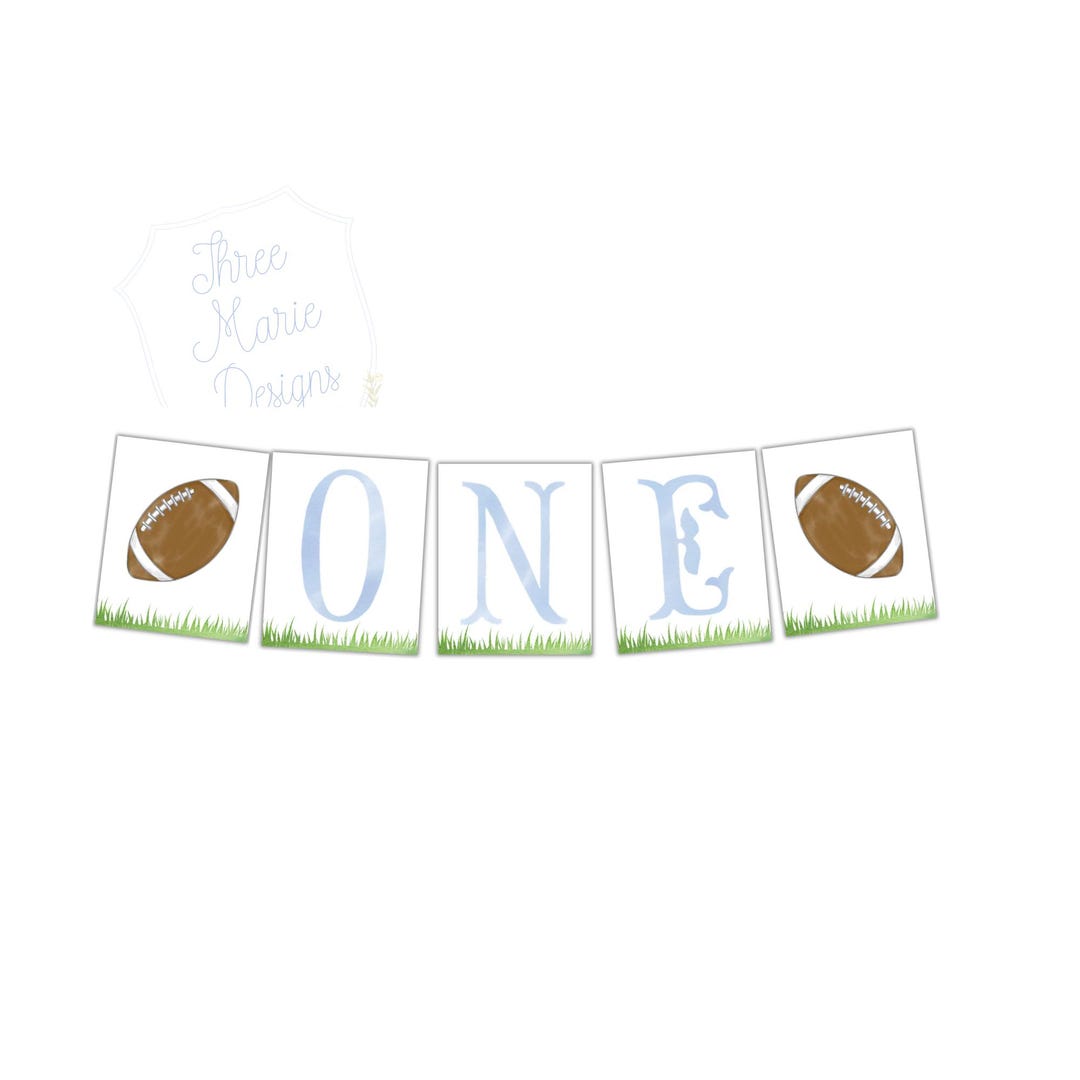 Football High Chair Banner Printable | Football Party Decor | Football ...