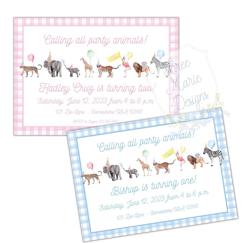 Party Animal Invite - Etsy