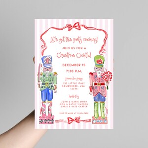 Printable Nutcracker Christmas Invitation | Christmas Invite | Editable ...
