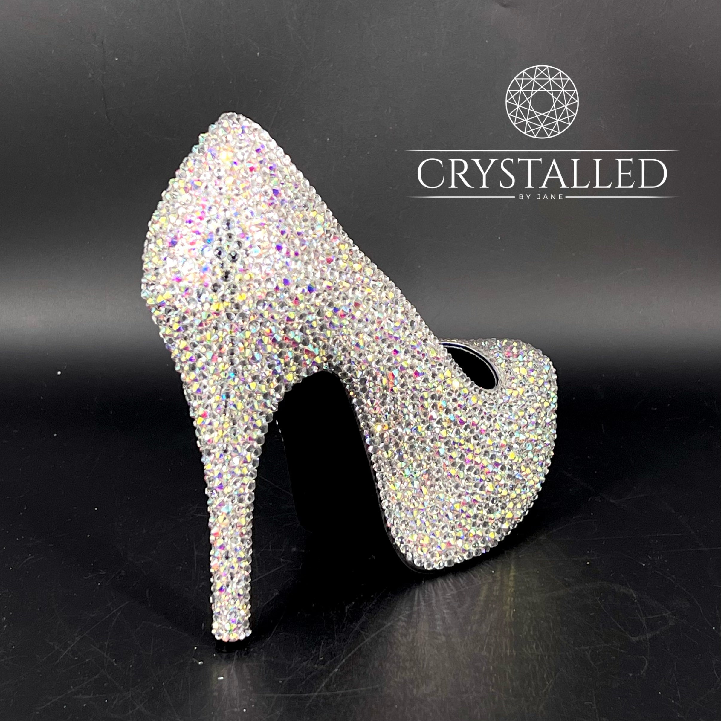 Brand New Crystal AB Platform Stiletto Shoes UK6 Party Burlesque Drag ...