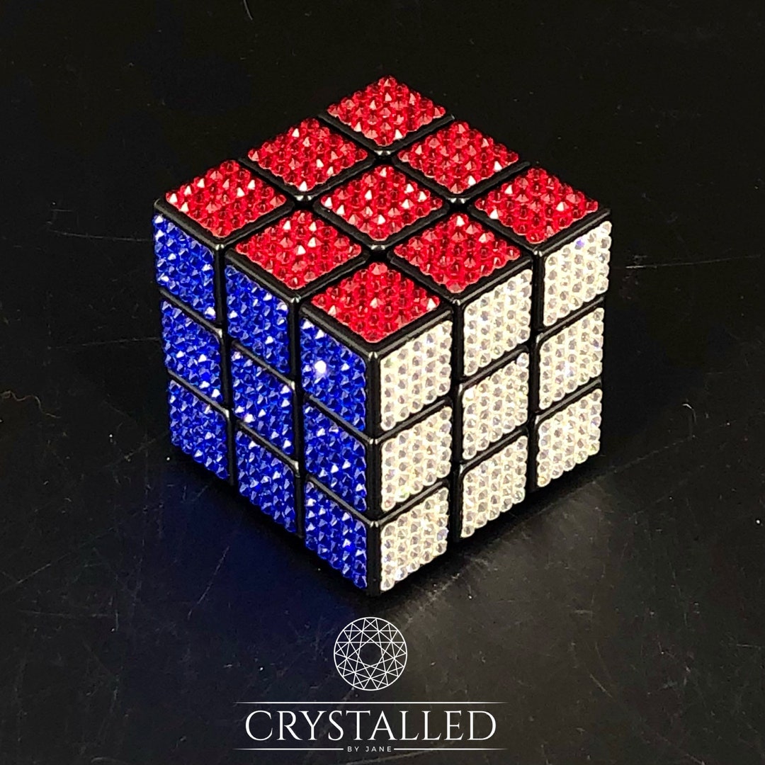 Crystal Embellished Rubiks Cube 3x3 40th Anniversary Edition - Etsy