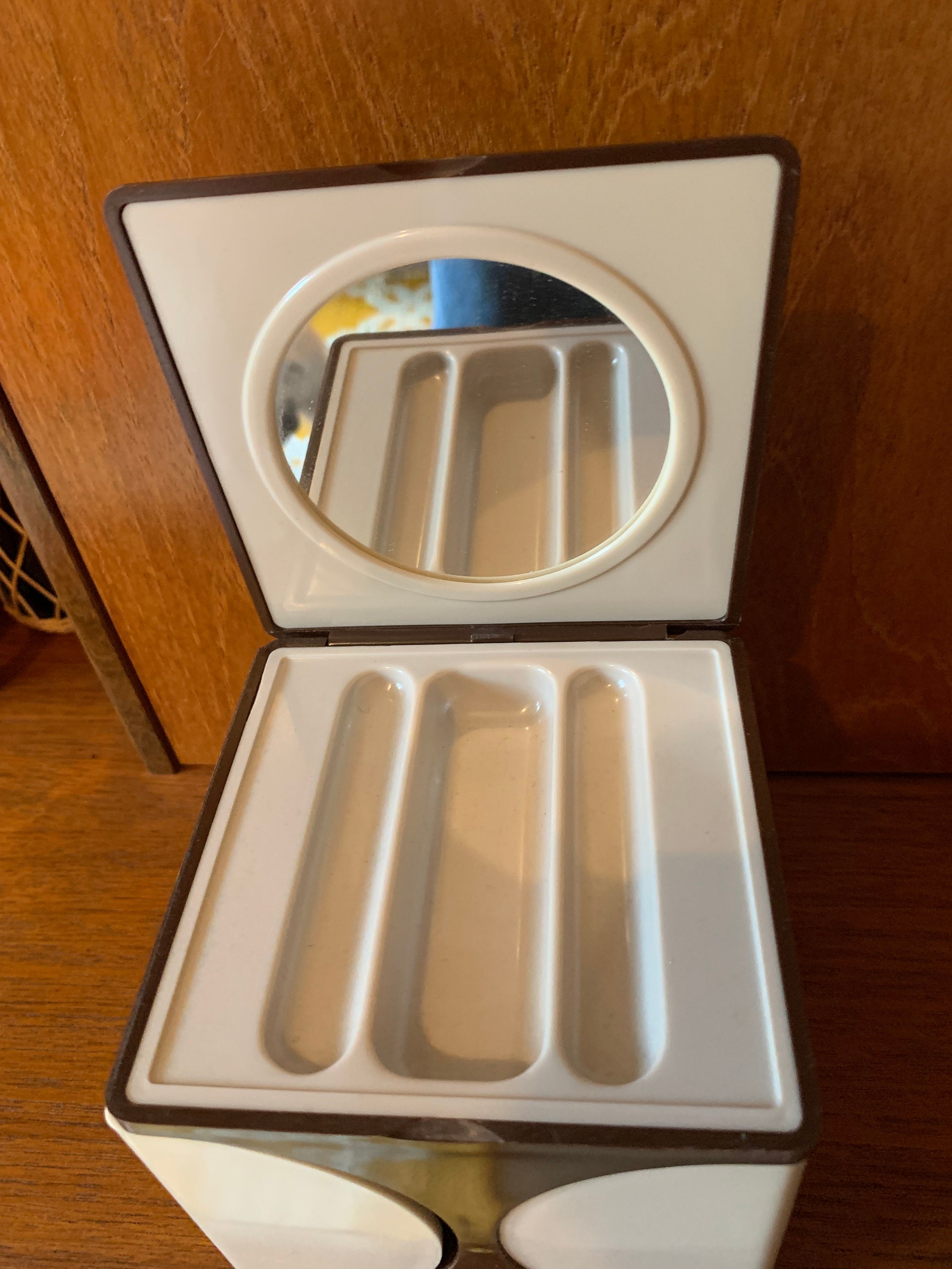 Vintage Plastic Vanity Case Cube - Etsy UK