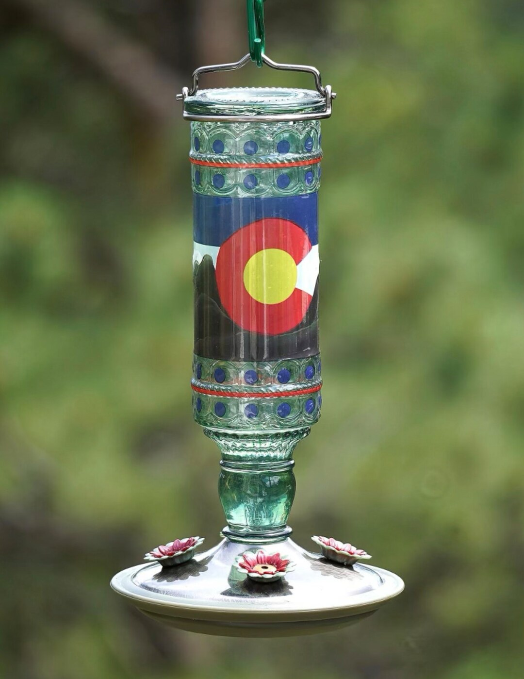 Antique Hummingbird Feeder Glass Vintage Bird Feeder Best Hummingbird Feeder Chain Included