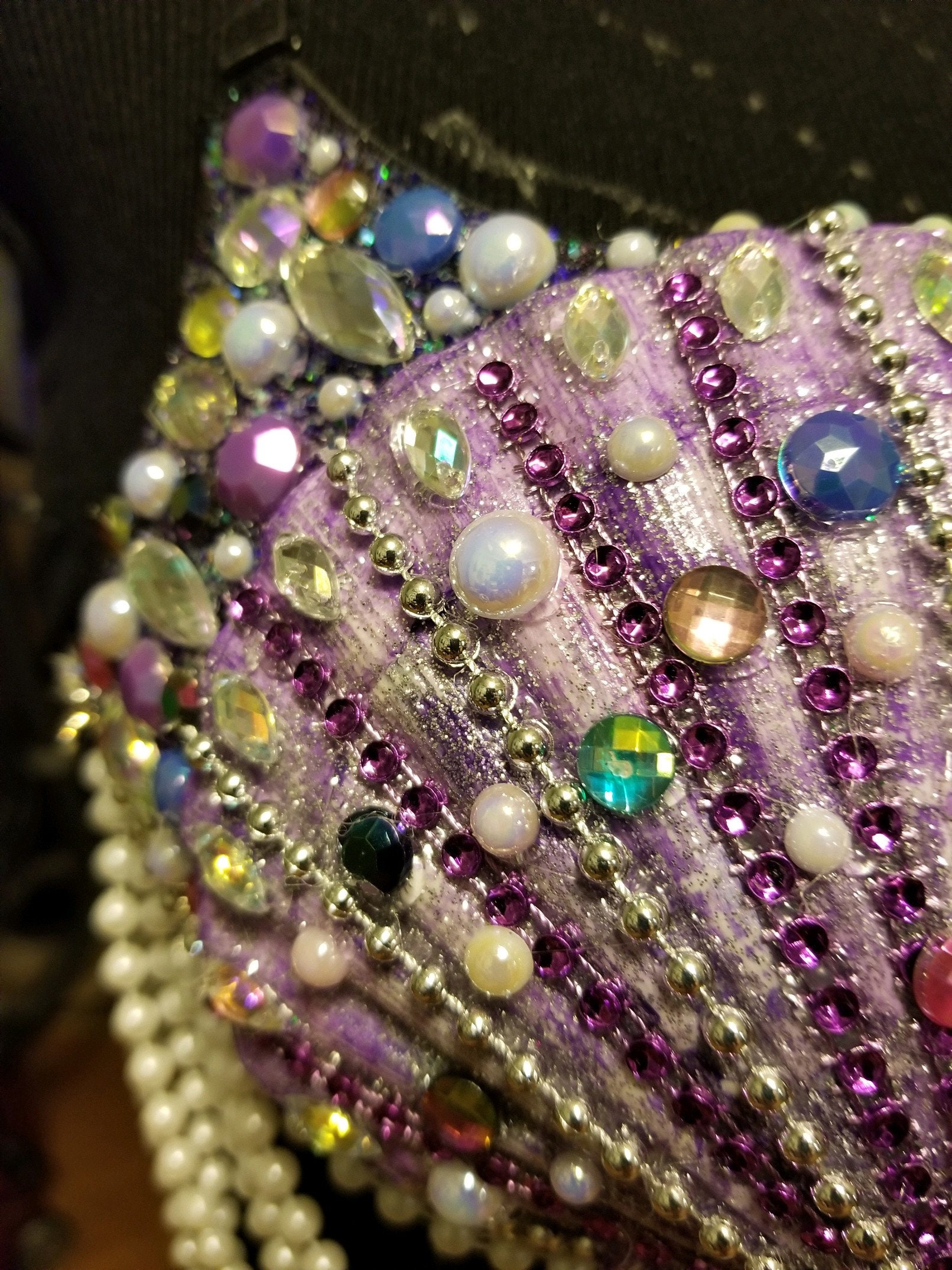 Bedazzled shell mermaid bra