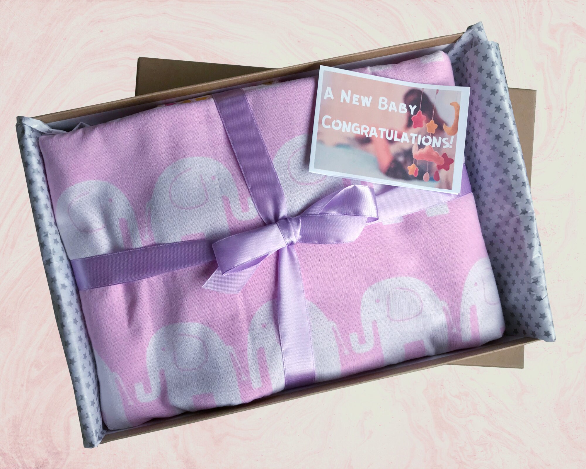 Unique Handmade Baby Girl Pram Rug White Elephants on Pink - Etsy UK