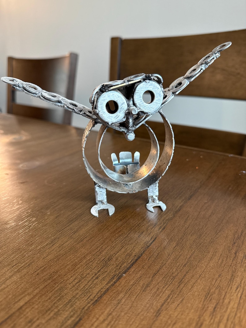 Welded Metal Art Owl - Etsy