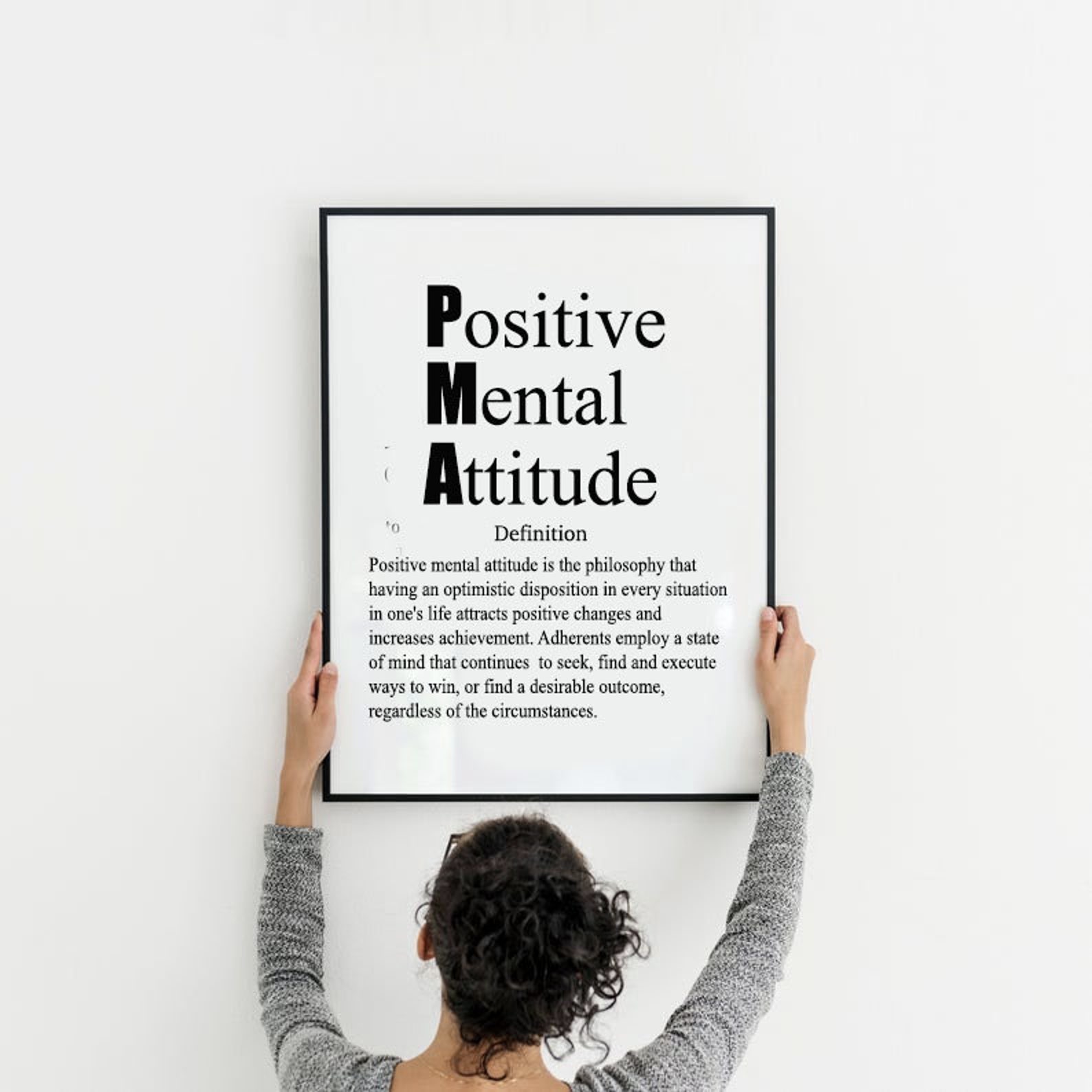Positive Mental Attitude - Wall Print, Home Decor, Office Decor ...