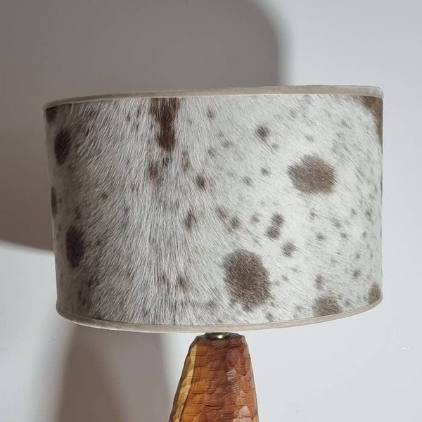 Cowhide Lamp Shade - Etsy UK