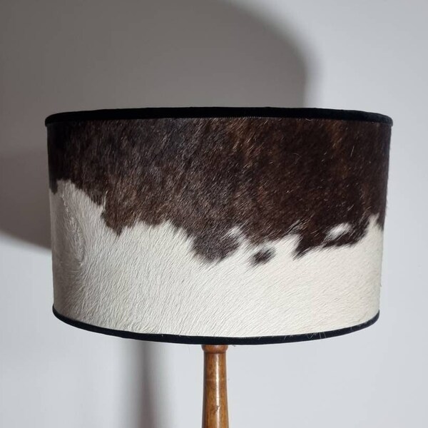 Cowhide Lamp Shade - Etsy UK