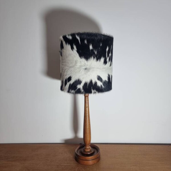 Cowhide Lamp Shade - Etsy UK
