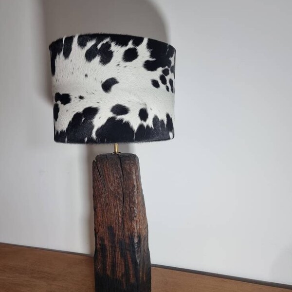 Cowhide Lamp Shade - Etsy UK
