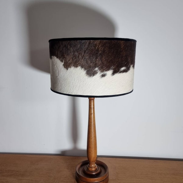 Cowhide Lamp Shade - Etsy UK