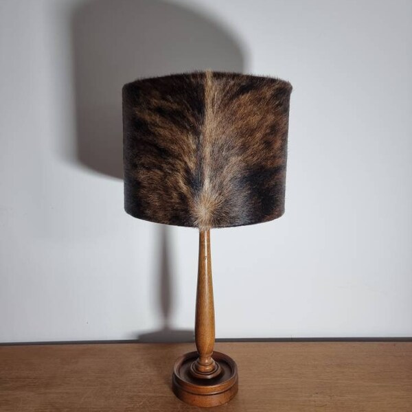Cowhide Lamp Shade - Etsy UK