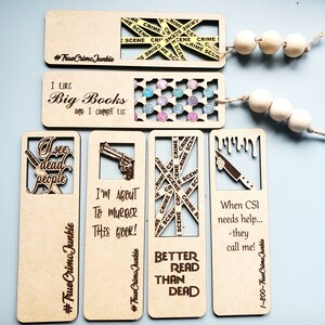 Digital File for True Crime, Crime Scene Scary Bookmarks, DIY Coloring ...