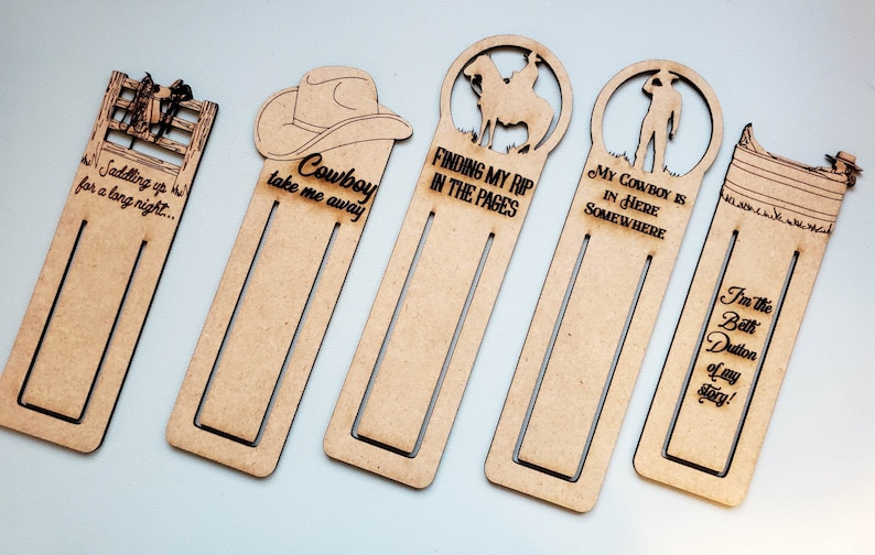 Digital File for Cowboy Yellowstone Romance Bookmarks DIY - Etsy