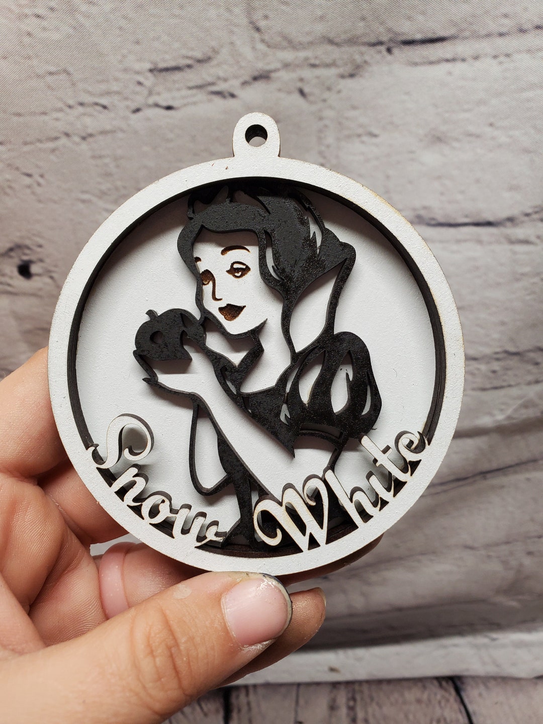 Digital File Snow White and the Poisoned Apple Ornament SVG File Only ...