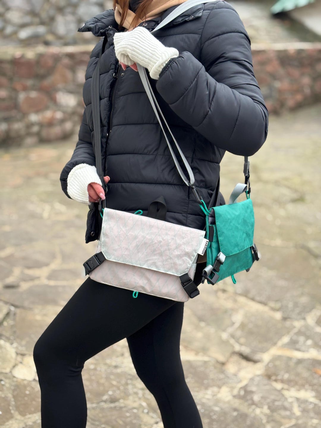 Handmade Crossbody Bag X-pack Light Grey - Etsy