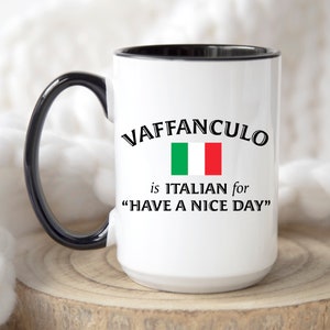 Vaffanculo Coffee Mugs Funny Swear Cup Gifts Sarcastic Italy Ceramic ...