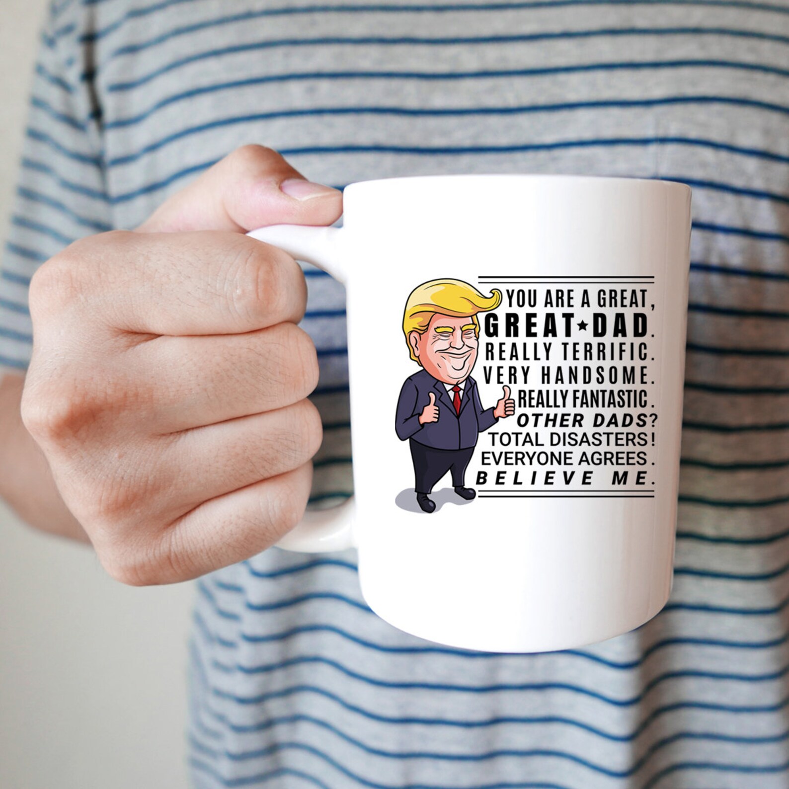 Trump Mug Christmas Gift From Daughter for Men Funny New Dad - Etsy