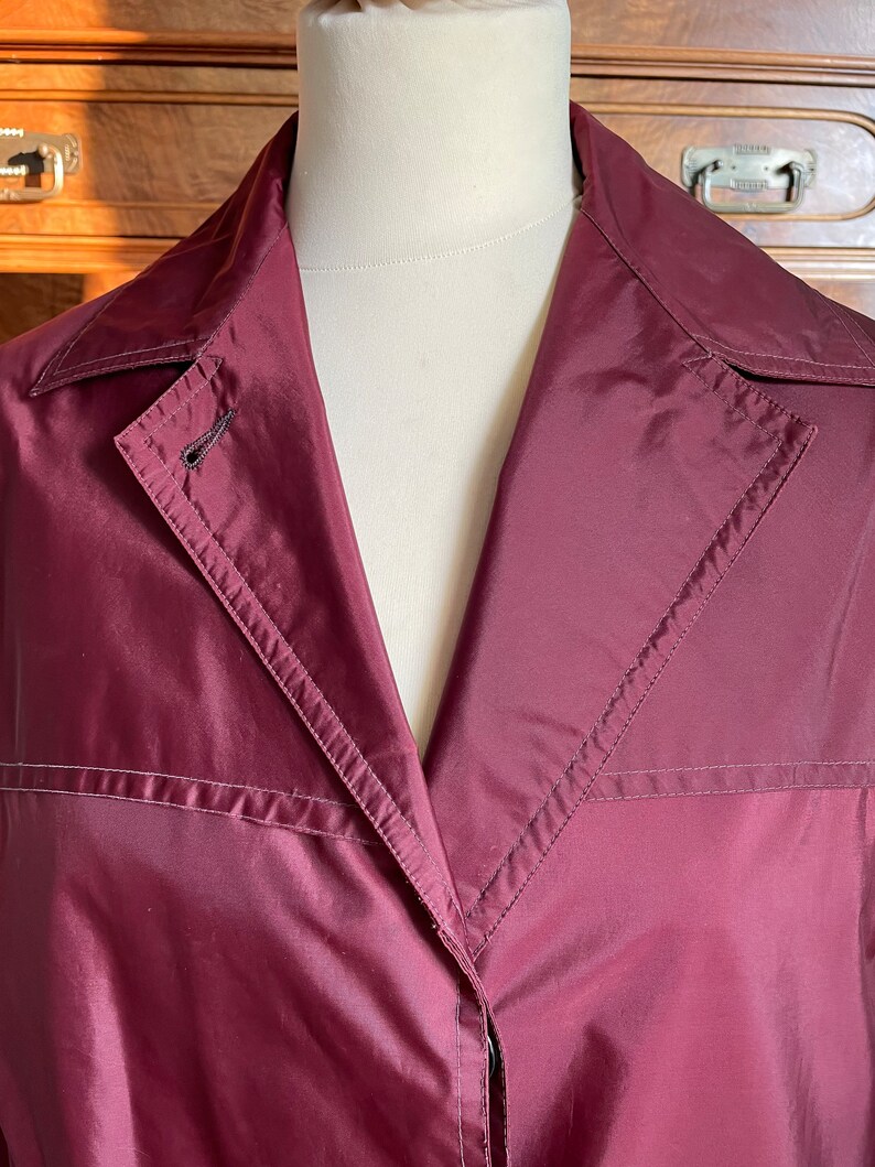 Rare 1950s Italian Vintage Raincoat in Bordeaux by High Class Rifor - Etsy