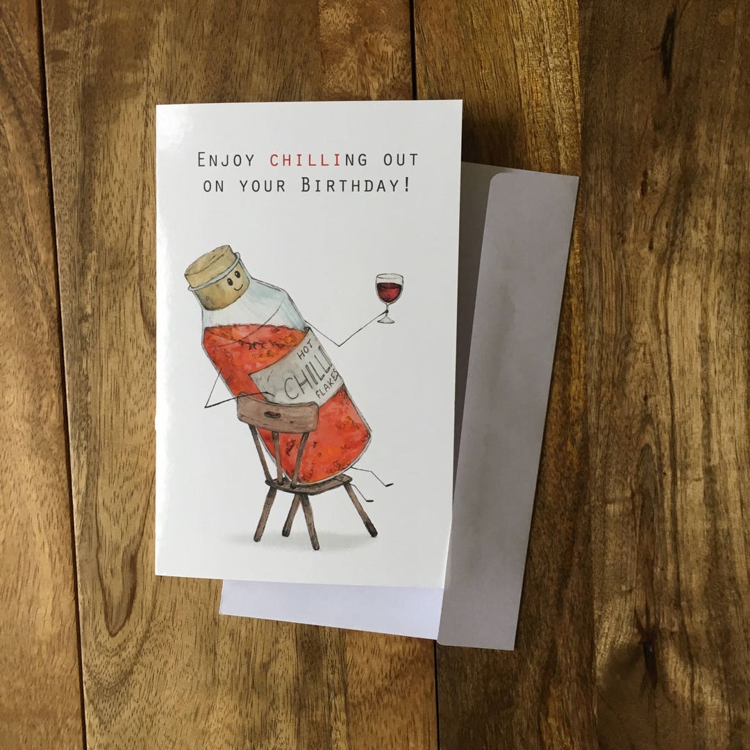 Chilli Birthday Card Funny - Etsy