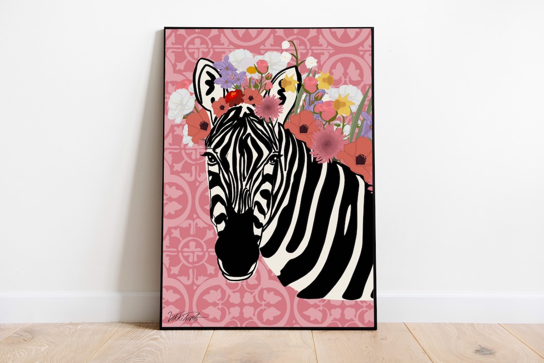 Zebra Print | Zebra Print Gifts | Pink Art Prints | Gallery Wall Prints ...