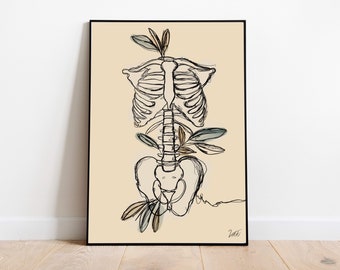 Skeleton Wall Art | Etsy