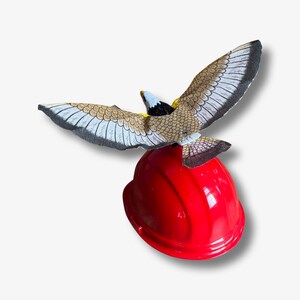 USA Flapping Eagle Red Hard Hat - Etsy