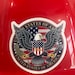 USA Flapping Eagle Red Hard Hat - Etsy