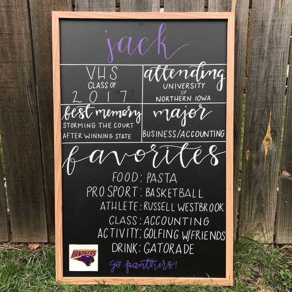 Graduation Chalkboard - Etsy