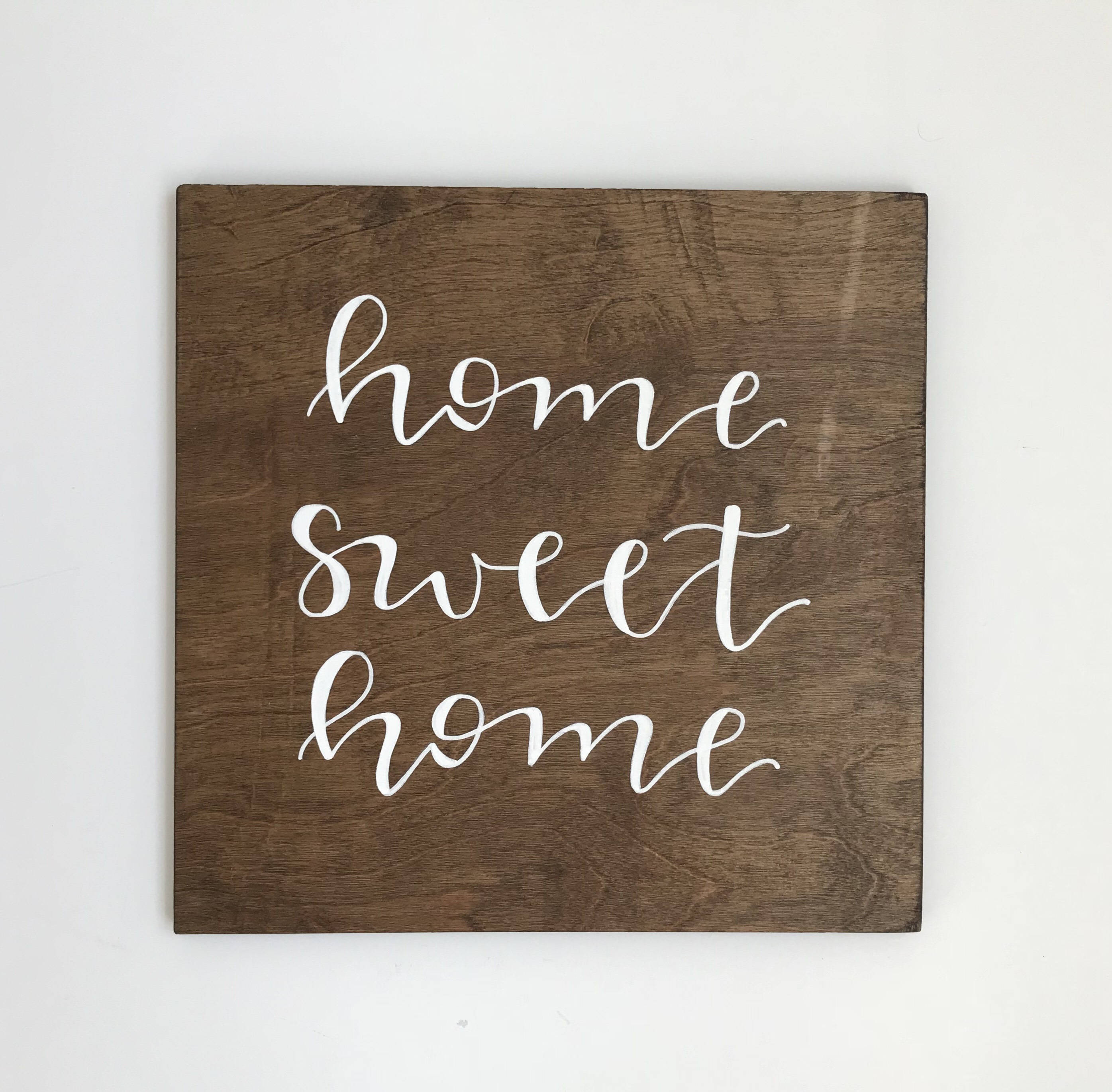Home Sweet Home L Home Sign L State Home Sign L State Outline L Wooden ...