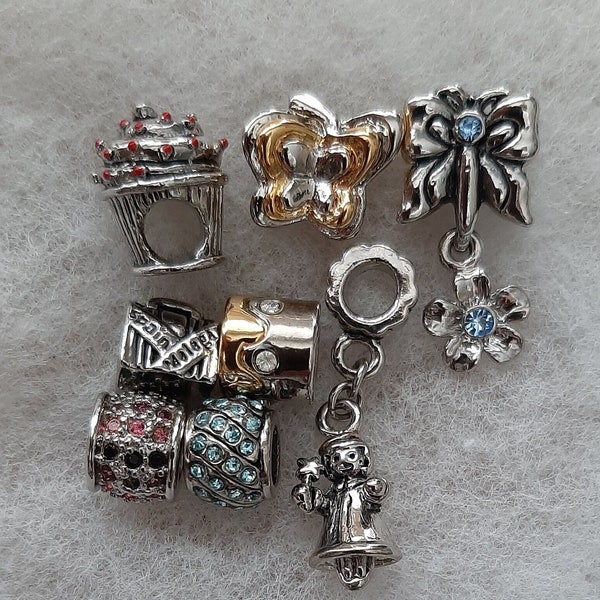 Sterling Silver European Charms - Etsy