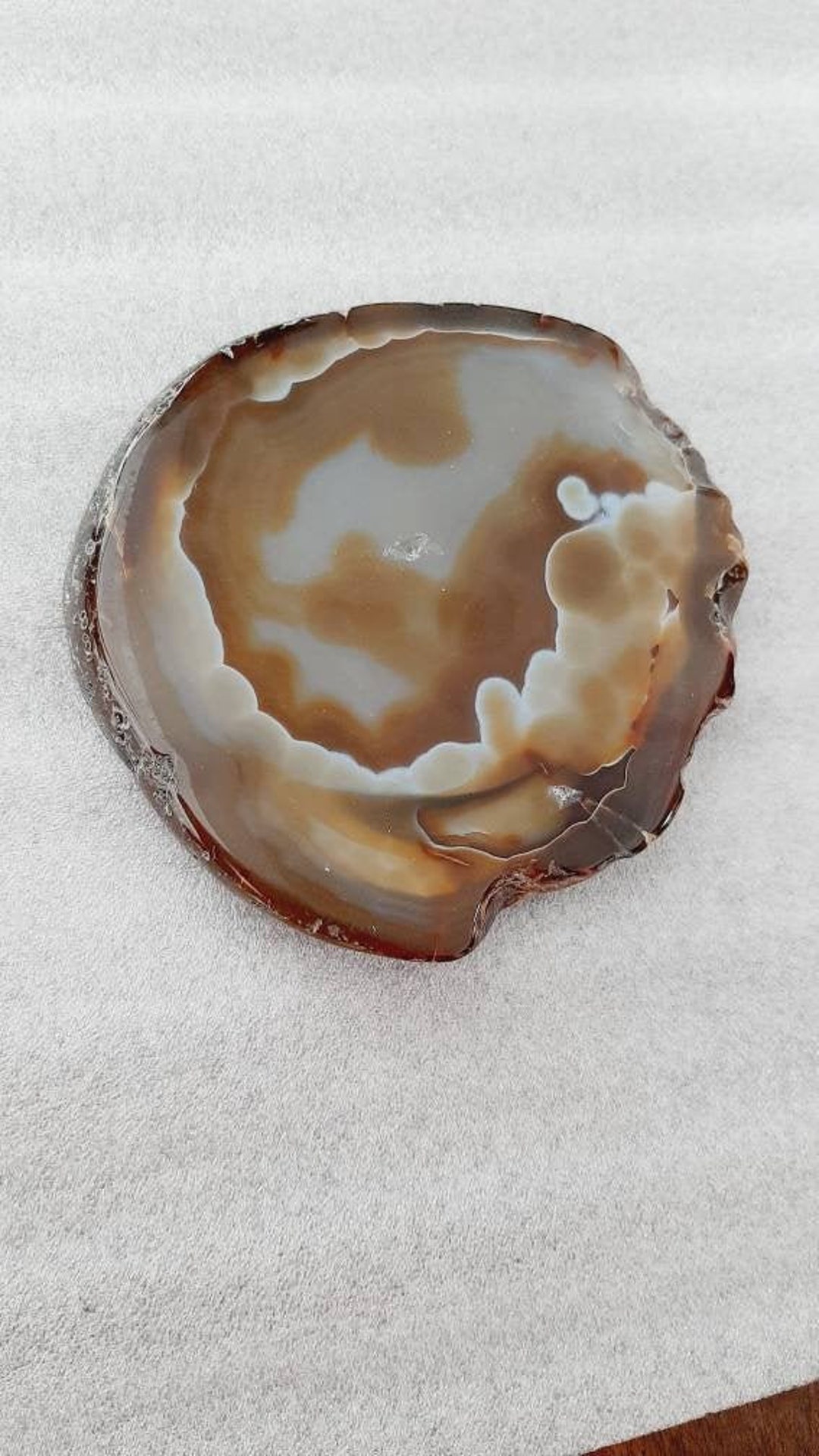 LARGE Geode Brazilian Agate Slab Gemstone/agate Slice Coaster/jewelry ...