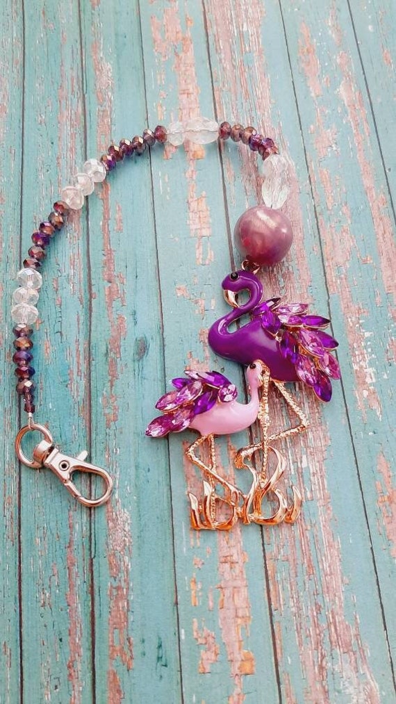 Flamingo Sun Catcher/car Rear View Mirror Hanger/garden | Etsy