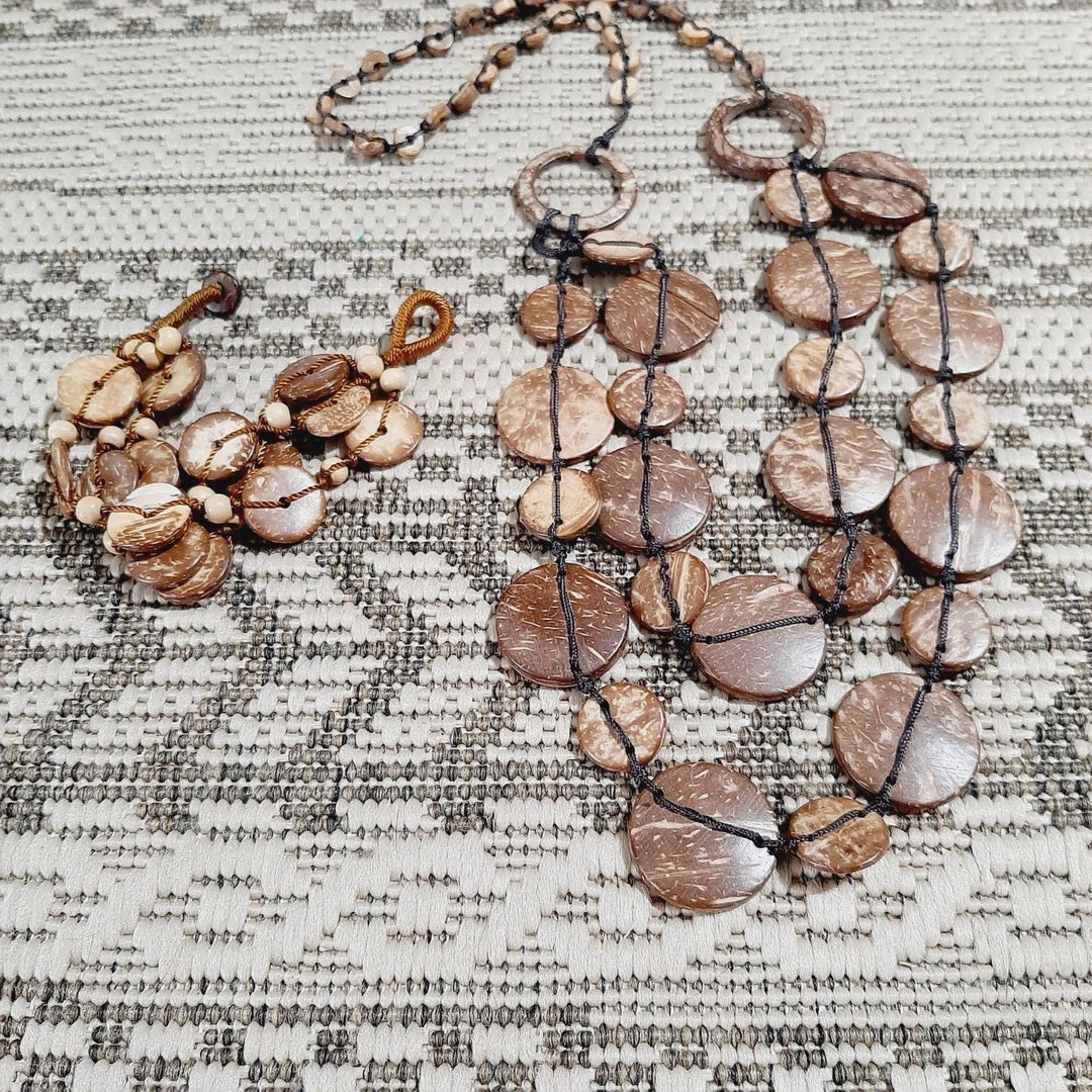 Necklace Set/necklace and Matching Bracelet/rustic Gift Set - Etsy